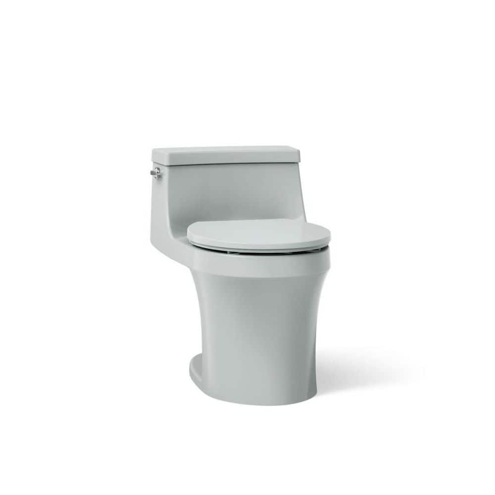 KOHLER San Souci 12 in. 1-Piece 1.28 GPF Single Flush Round Toilet in ...