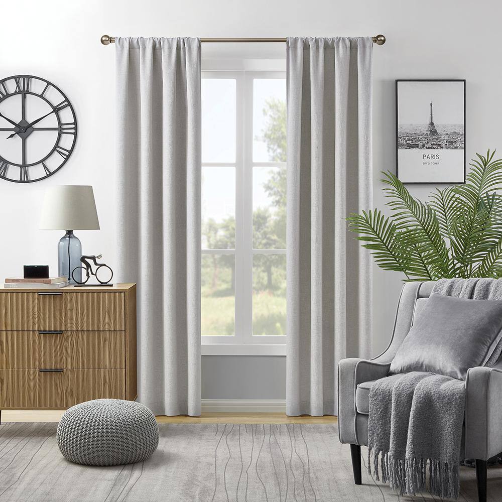 LiGHTSOUT with EnerShield Technology Hayden Grey Polyester Embossed 38 ...