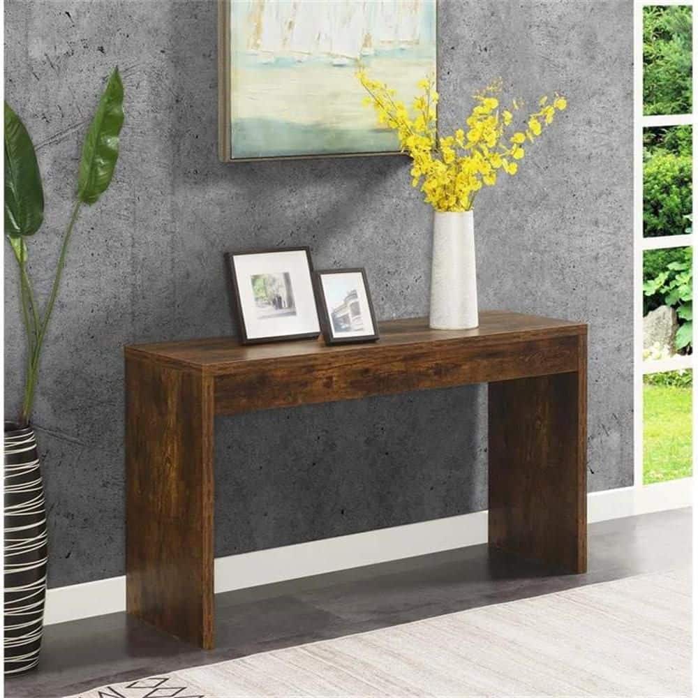 HOME IMPORTS EMPORIUM 48 in. Barnwood Rectangle Particle Board Console ...