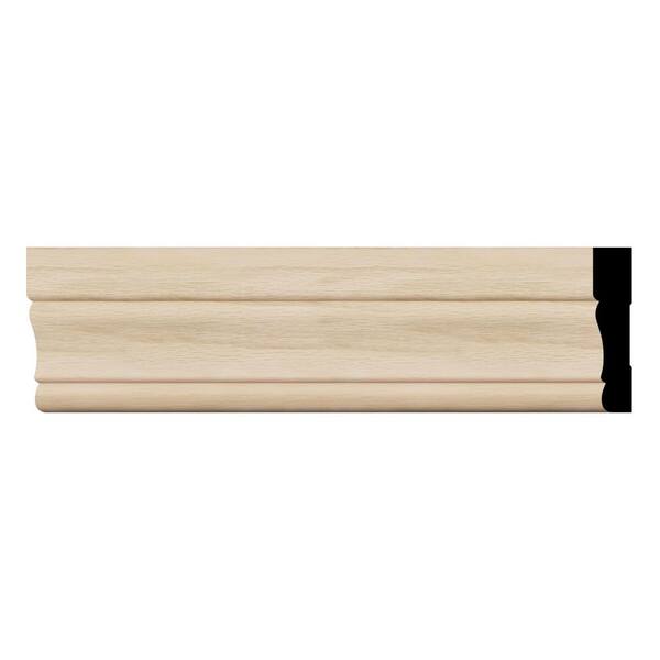 Ekena Millwork WM443 0.63 in. D x 3.25 in. W x 96 in. L Wood (White Oak ...