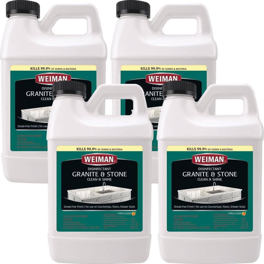 Weiman 64 oz. Granite and Stone Cleaner Countertop Polish for Daily Use ...