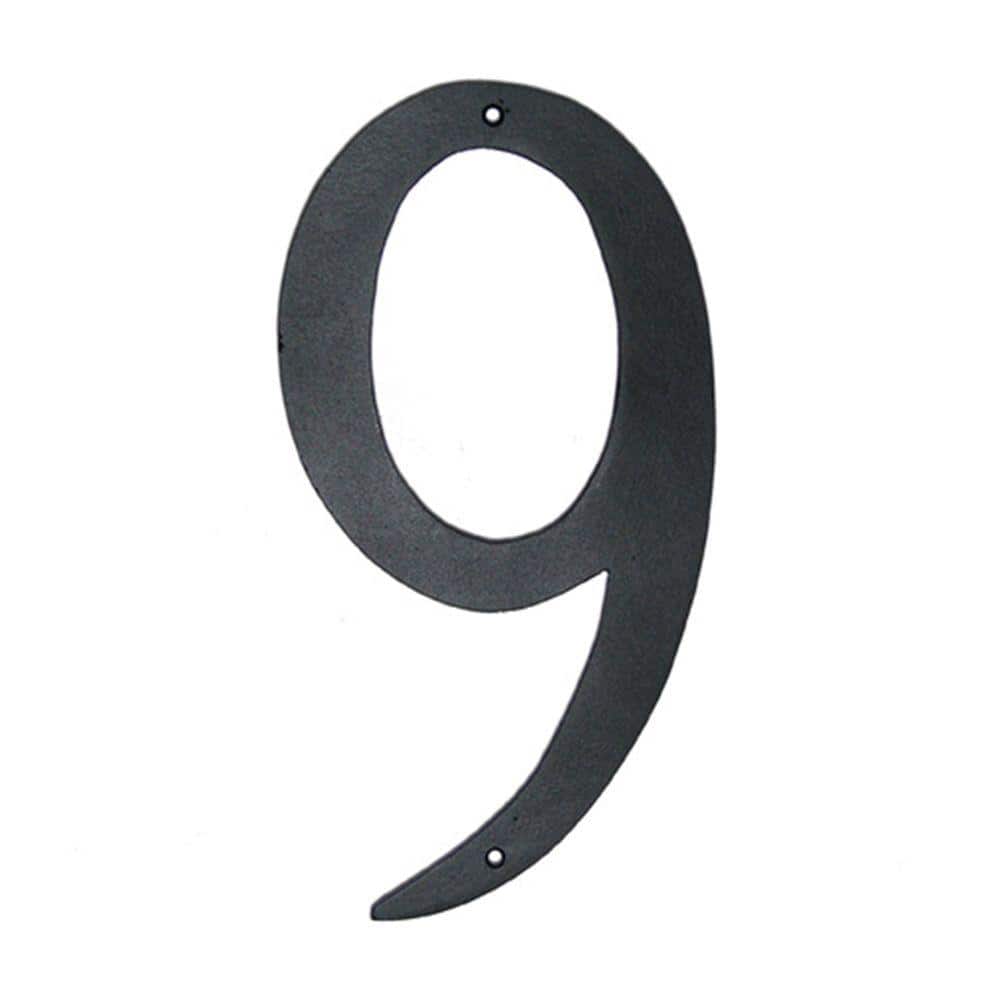 Montague Metal Products 12 in. Standard House Number 9 CSHN-9-12 - The ...
