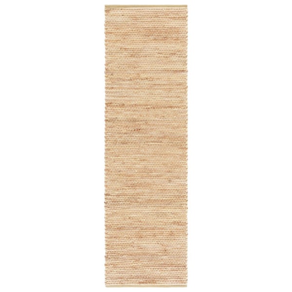 SAFAVIEH Cape Cod 2 ft. x 8 ft. Yellow/Natural Abstract Distressed ...