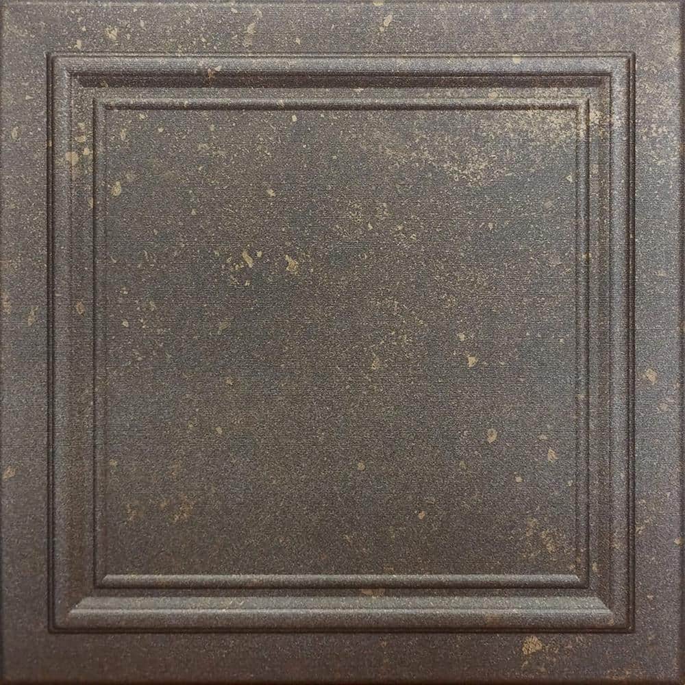 Reviews for A La Maison Ceilings Line Art Rusted Steel 1.6 ft. x 1.6 ft ...