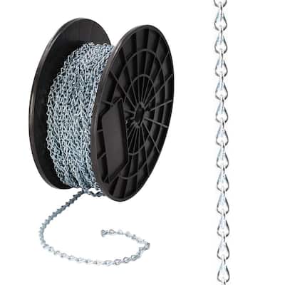 Everbilt #1 x 10 ft. Zinc Plated Steel Double Loop Chain 803062