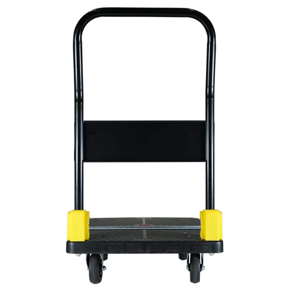 15 cu. ft. Steel Foldable Platform Hand Truck Cart-Push Dolly with ...
