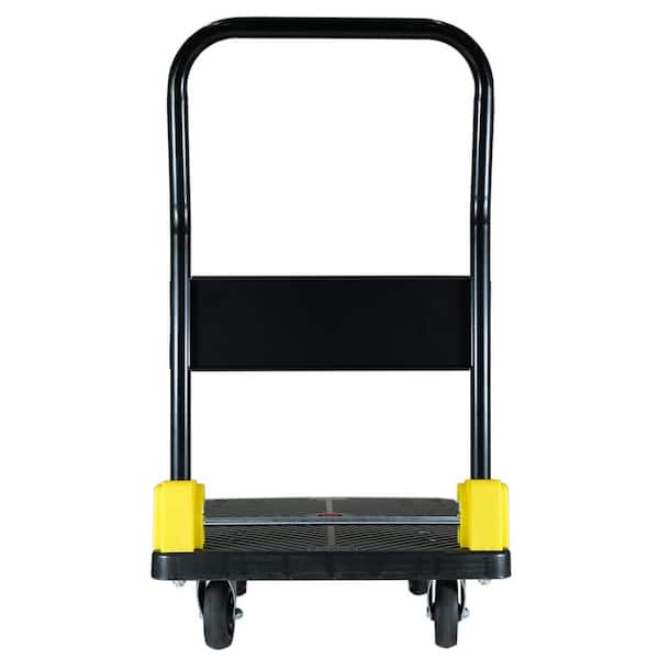 15 cu. ft. Steel Foldable Platform Hand Truck Cart-Push Dolly with ...