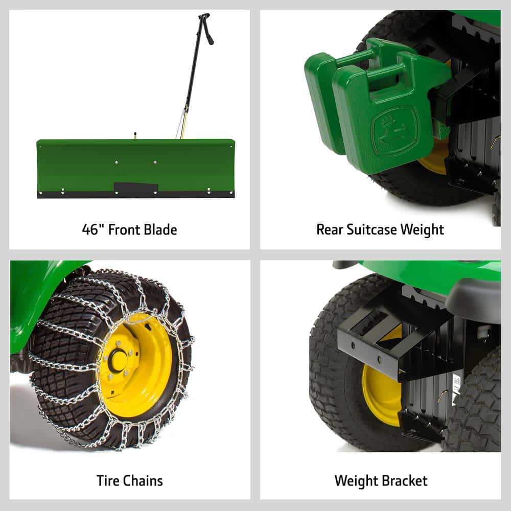 John Deere 46 in. Front Blade Snow Plow Complete Attachment Package for ...