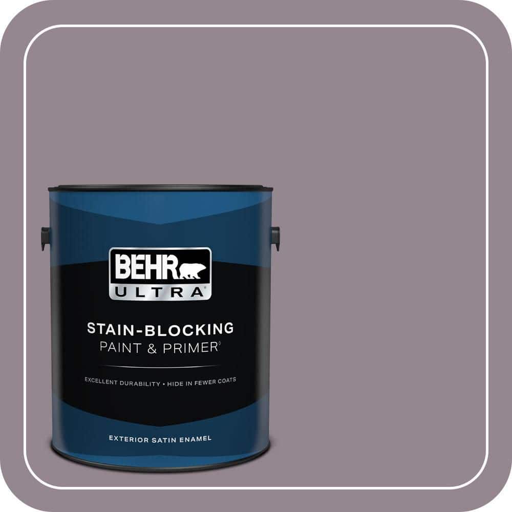 BEHR ULTRA 1 gal. #MQ1-32 Cinema Screen Satin Enamel Exterior Paint ...