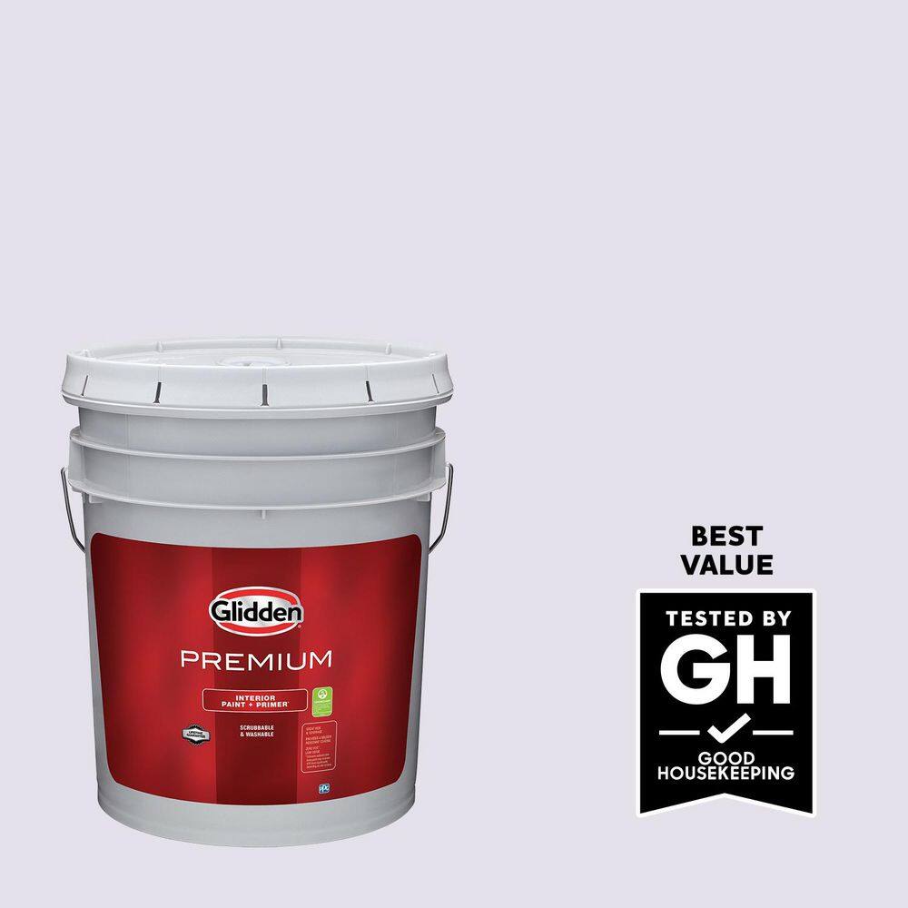 Glidden Premium 5 gal. PPG1247-2 Guardian Angel Satin Interior Paint ...