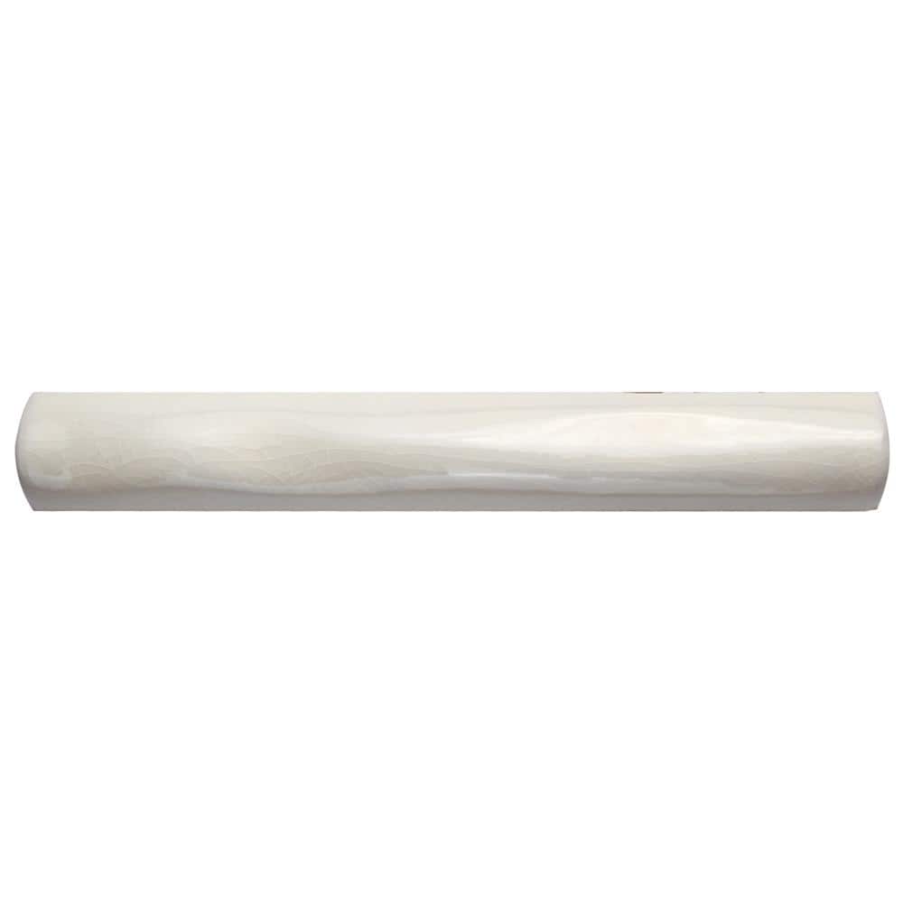 Merola Tile Antic Craquelle Torello White 3/4 in. x 6 in. Glossy ...