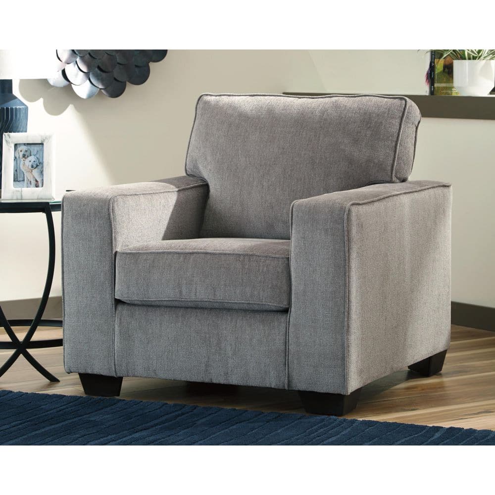 Signature DESIGN BY ASHLEY Altari Gray Polyester Armchair with ...