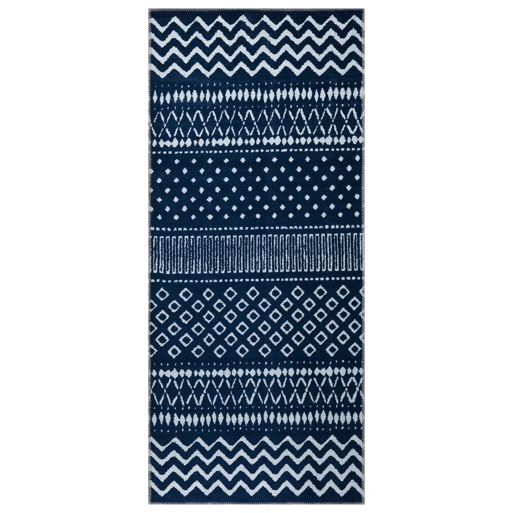 Ottomanson Non Shedding Washable Wrinkle-free Flatweave Moroccan 3x6 ...