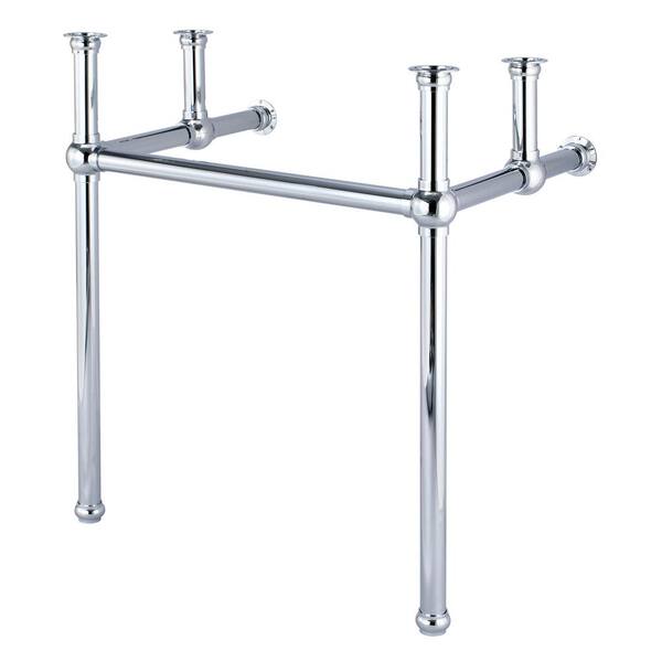 Water Creation Embassy 30 in. Brass Wash Stand Legs with Chrome ...