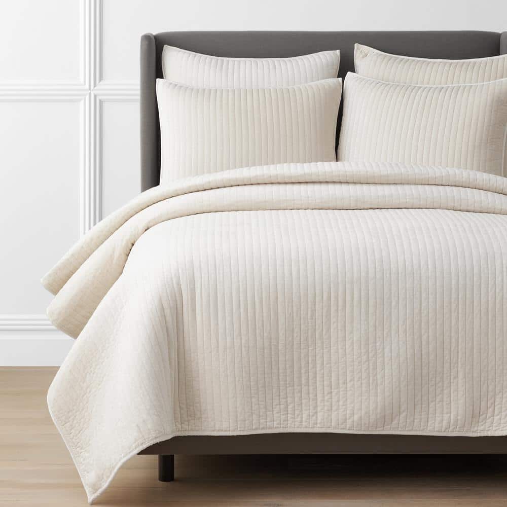 The Company Store Legends Luxury Harmony Velvet Cream King Cotton Blend ...