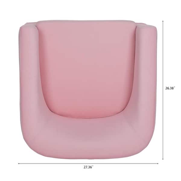 Harper & Bright Designs Pink 360° Swivel Club Chair, Accent Harper & Bright Designs Pink 360° Swivel Club Chair, Accent
