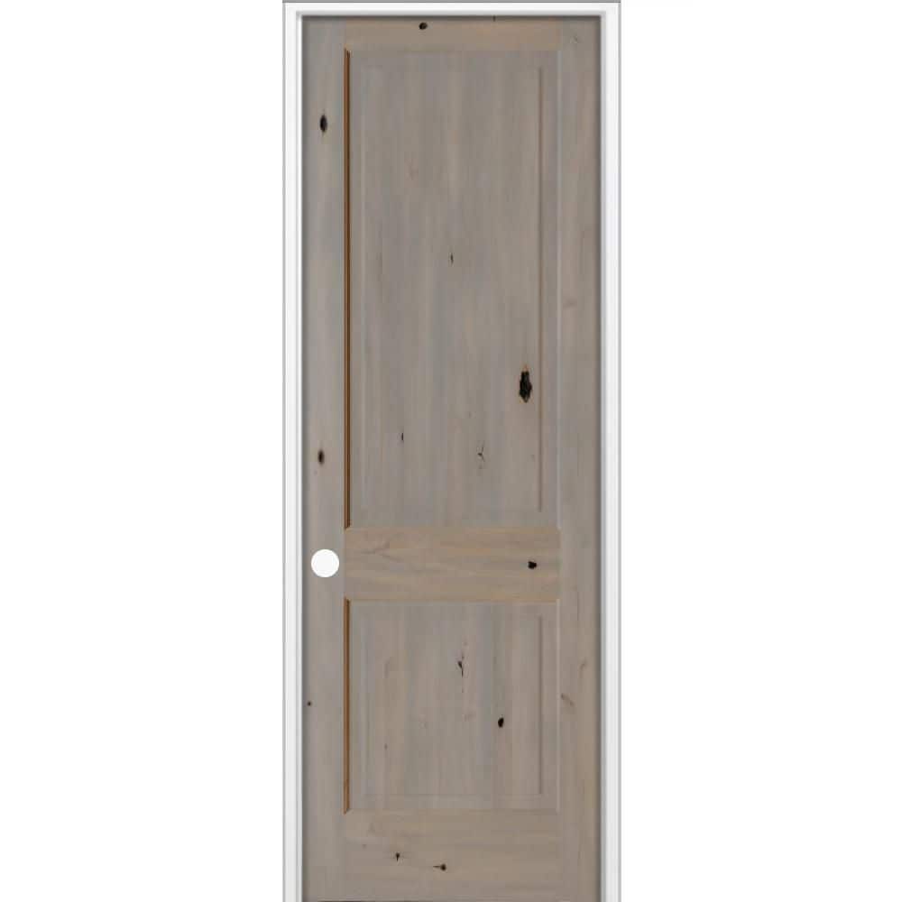 Reviews for Krosswood Doors 32 in. x 96 in Rustic Knotty Alder 2 Panel ...