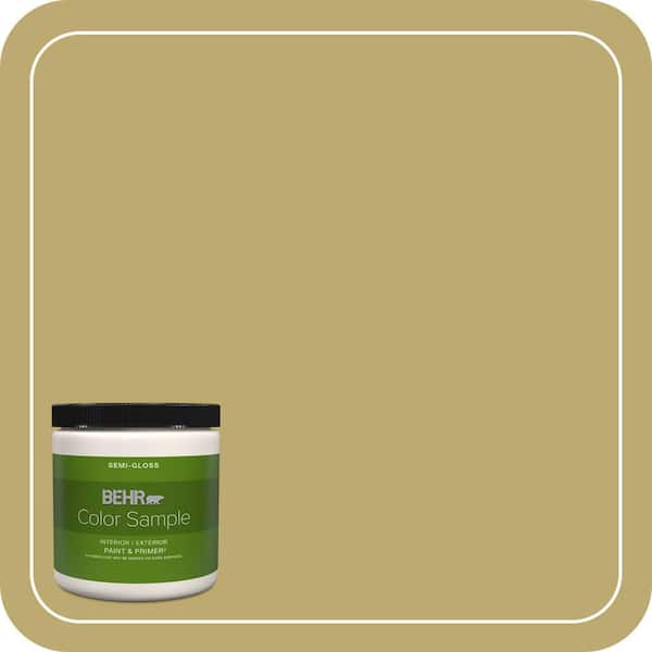 BEHR PREMIUM PLUS 8 oz. #370F-5 Coriander Seed Semi-Gloss Interior ...