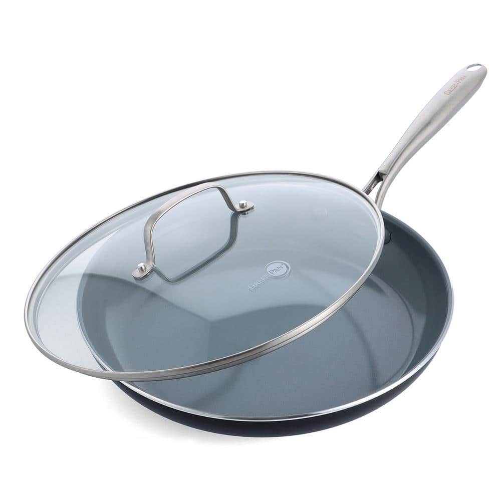 GreenPan Swift 12 in. Aluminum Healthy Ceramic Non-Stick Frying Pan ...