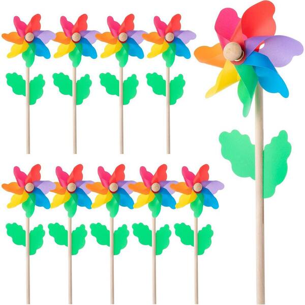 Rainbow Flower Wind Spinners YNLIN240 - The Home Depot