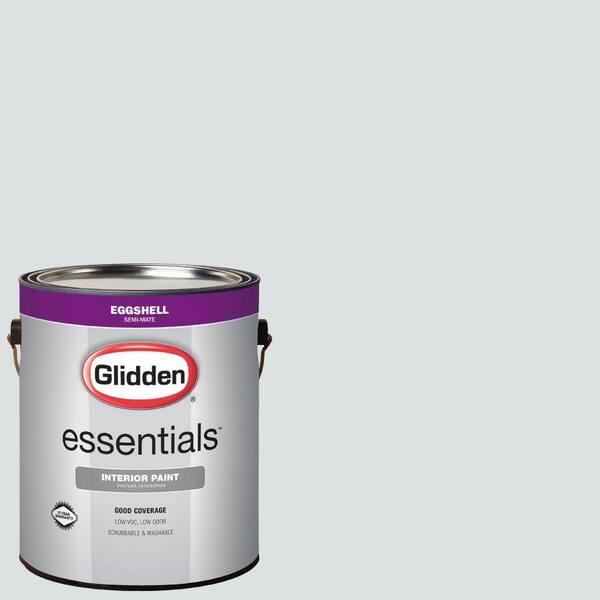 Glidden Essentials 1 gal. #HDGCN22 White Lagoon Eggshell Interior Paint ...