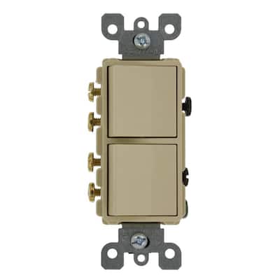 Leviton 15 Amp Decora Residential Grade 4-Way Lighted Rocker Switch ...