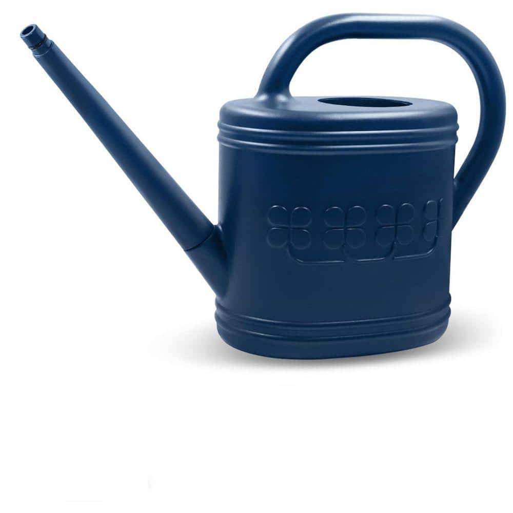 Primehome 2 Gal. Blue Watering Can, Large Capacity with Removable Long ...