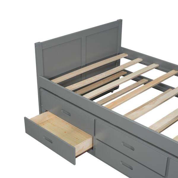 Harper & Bright Designs Gray Twin Size Multifunctional Harper & Bright Designs Gray Twin Size Multifunctional