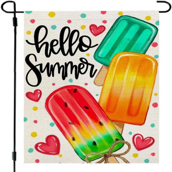 Cubilan Summer Garden Flag Daisy Double Sided 12 x 18 in. Small Burlap ...