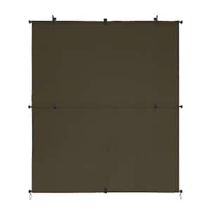 ECOOPTS 6 ft.W x 6 ft.L Folding Shade, Cordless Fold Shade Blind Sun ...