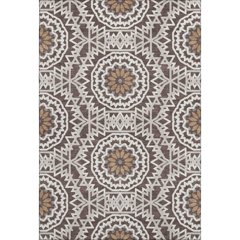 Addison Rugs Mayfield Premium Machine Washable Indoor/Outdoor Geometric ...