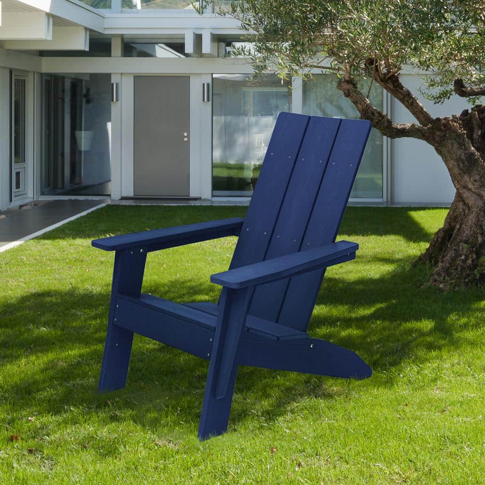 JOYESERY Patio Adirondack Chair Outdoor Plastic Single Chair for Deck ...