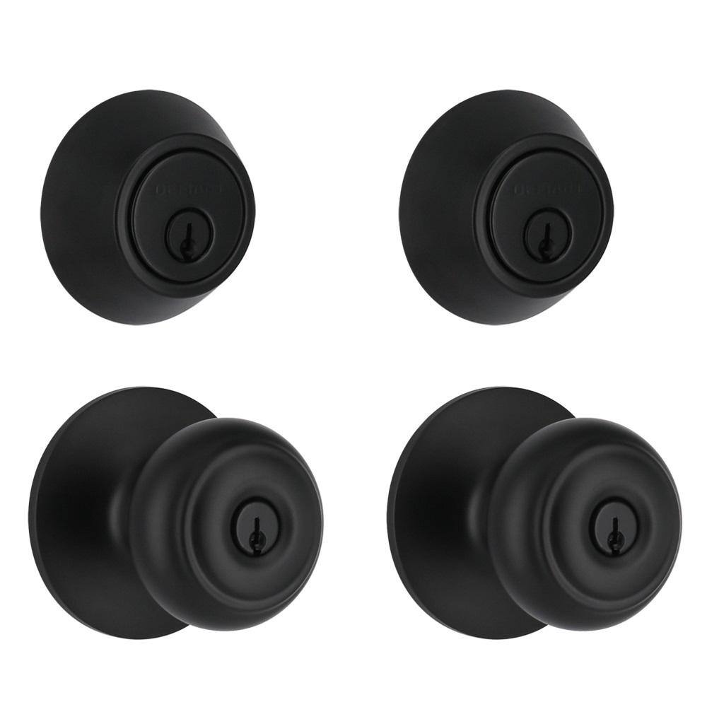 Defiant Hartford Matte Black Single Cylinder Keyed Entry Project Pack Defiant Hartford Matte Black Single Cylinder Keyed Entry Project Pack