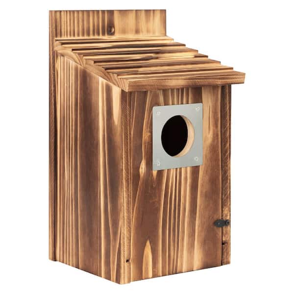 .N/A Outdoor Sturdy Wooden Bird House Predation Guard Bluebird Wren ...