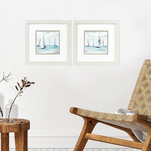 Paragon Dunlap 2 Piece Framed Giclee Coastal Art Print 11 in. x 11 in ...