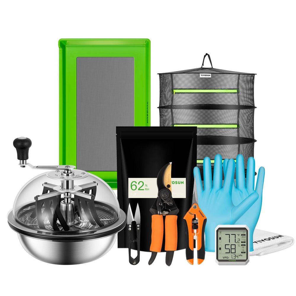 VIVOSUN Inclusive Harvest Kit Includes 16 in. Bowl Trimmer, Trim Tray ...