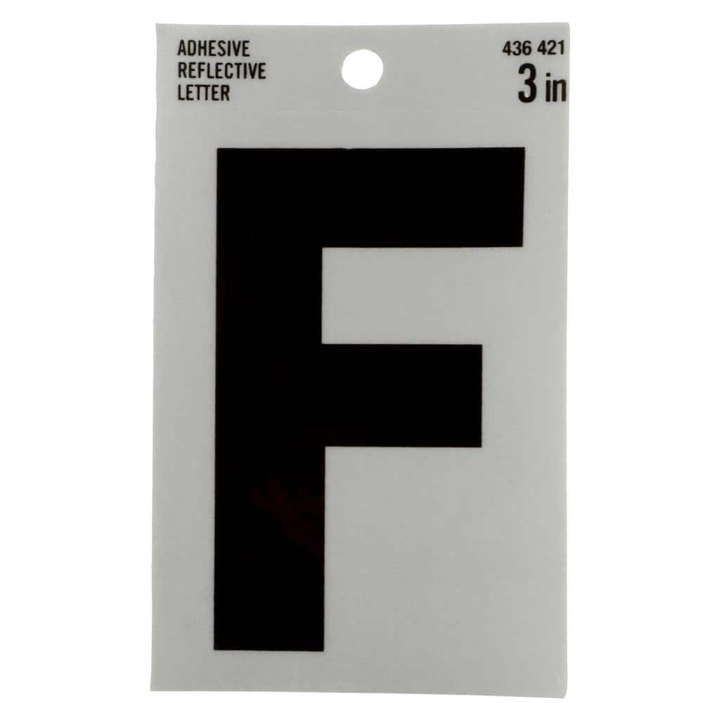 Everbilt 3 in. Vinyl Reflective Letter F Mailbox Sticker 34057 - The ...