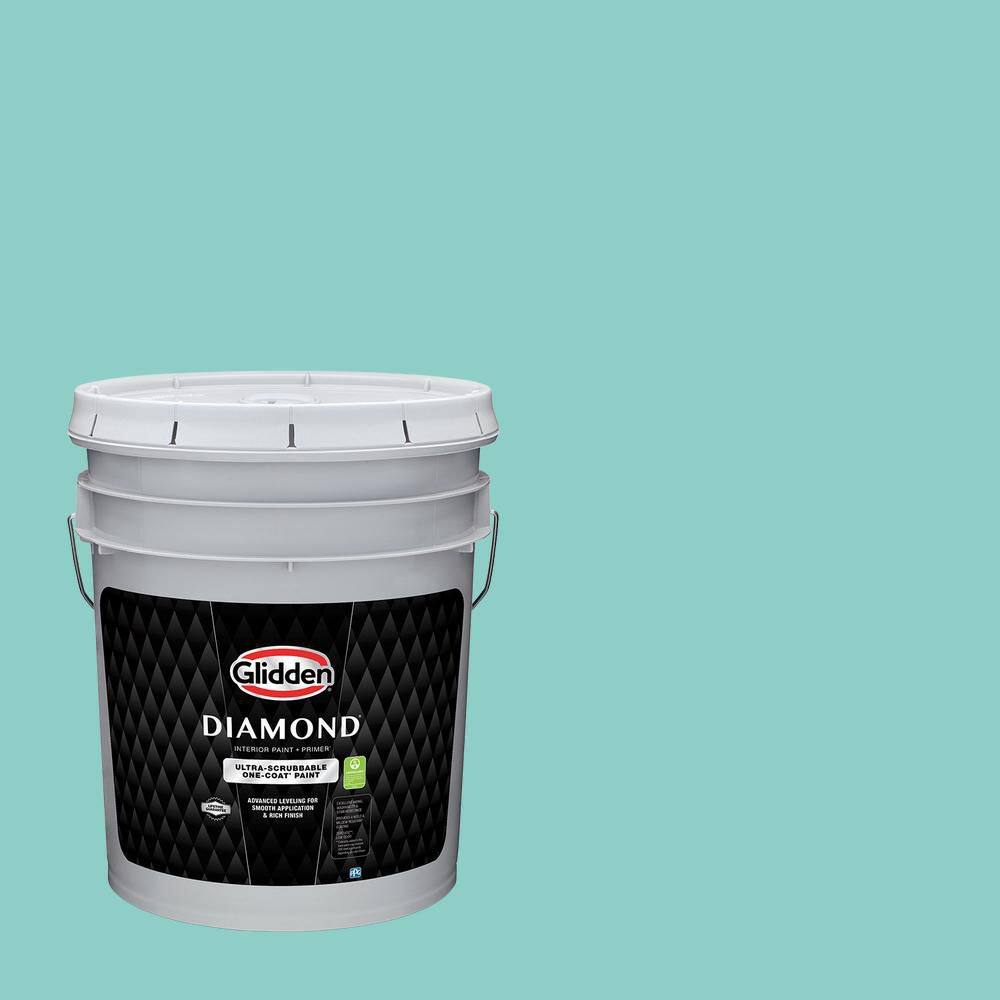Glidden Diamond 5 gal. PPG1231-4 Tropical Holiday Ultra-Flat Interior ...