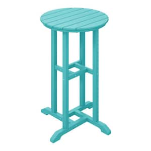 WESTIN OUTDOOR Laguna 24 in. Round Outdoor Dining HDPE Plastic Counter ...