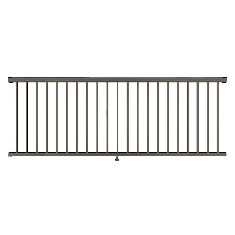 Pegatha Plus 8 ft. x 36 in. Charcoal Gray Fine Textured Aluminum Level ...