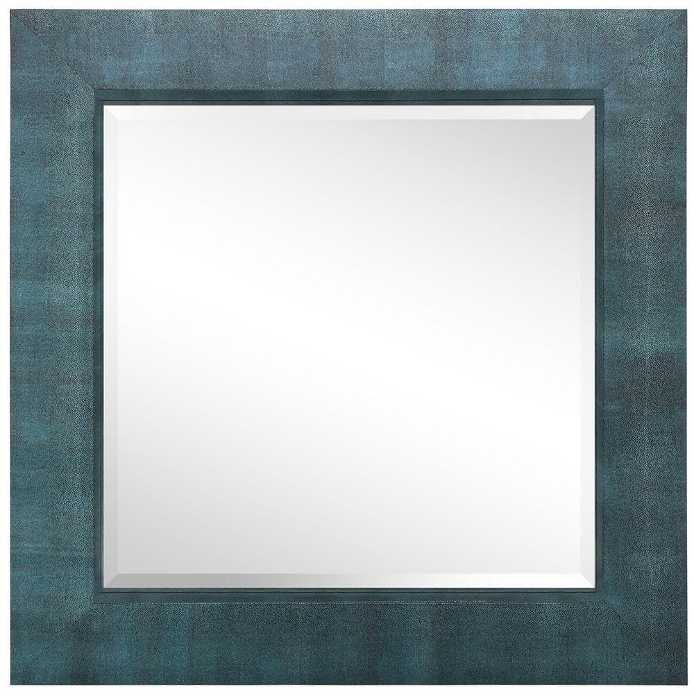 Empire Art Direct Large Square Black Hooks Modern Mirror (48 in. H x 48 ...