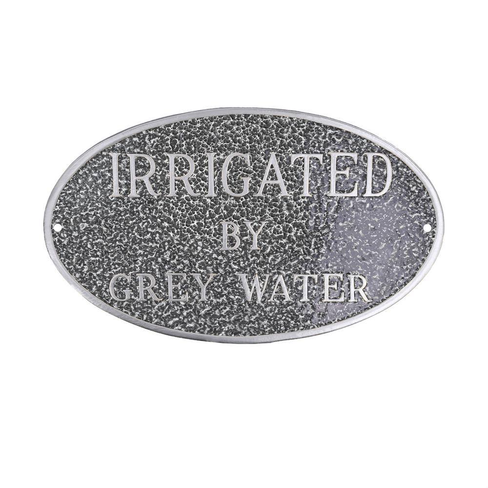Montague Metal Products 10 in. x 18 in. Large Oval Irrigated By Grey ...