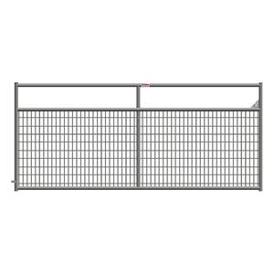Behlen 10 ft. x 4 ft. 2 in. 6-Rail Gray Powder-Coated Tube Gate ...