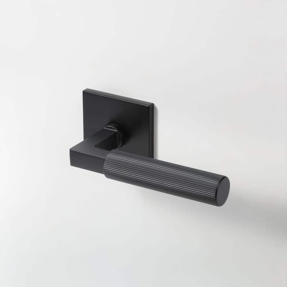 McBowery Mila Matte Black Modern Heavy Duty Linear Interior Dummy Door ...