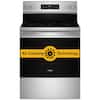 Whirlpool 30 in. 5 Element Freestanding Electric Range in Fingerprint ...