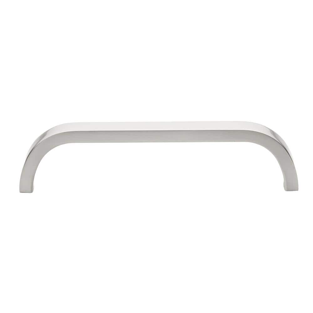 GLIDERITE 5 in. (128 mm) Center-to-Center Satin Nickel Flat Bar Pull ...