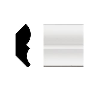 Royal Building Products 2449 11/16 in. x 1-5/8 in. x 8 ft. Primed White ...