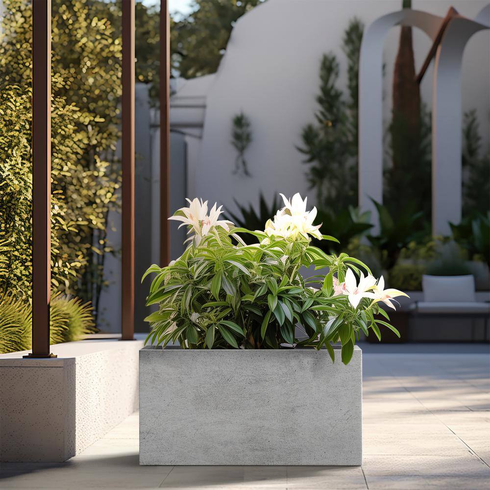 Reviews for Sapcrete Modern 16in. High Large Tall Elongated Square ...