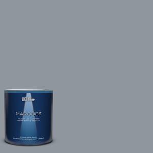BEHR PREMIUM PLUS 8 oz. #MQ5-21 Radiant Silver Satin Enamel Interior ...