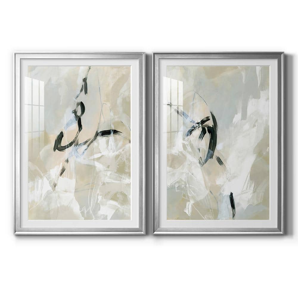 Wexford Home Scribble Veil I by Wexford Homes 2 Pieces Framed Abstract ...